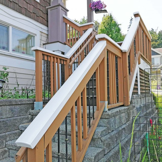 Vinyl Handrail Cover | Vinyl Siding Langley | Siding Mounts